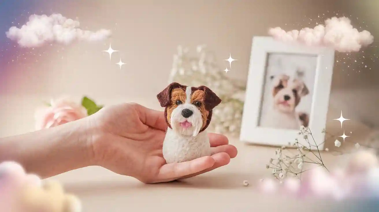 Discover the Meaning Behind Wool Felt Pet Portraits as Memorials ...